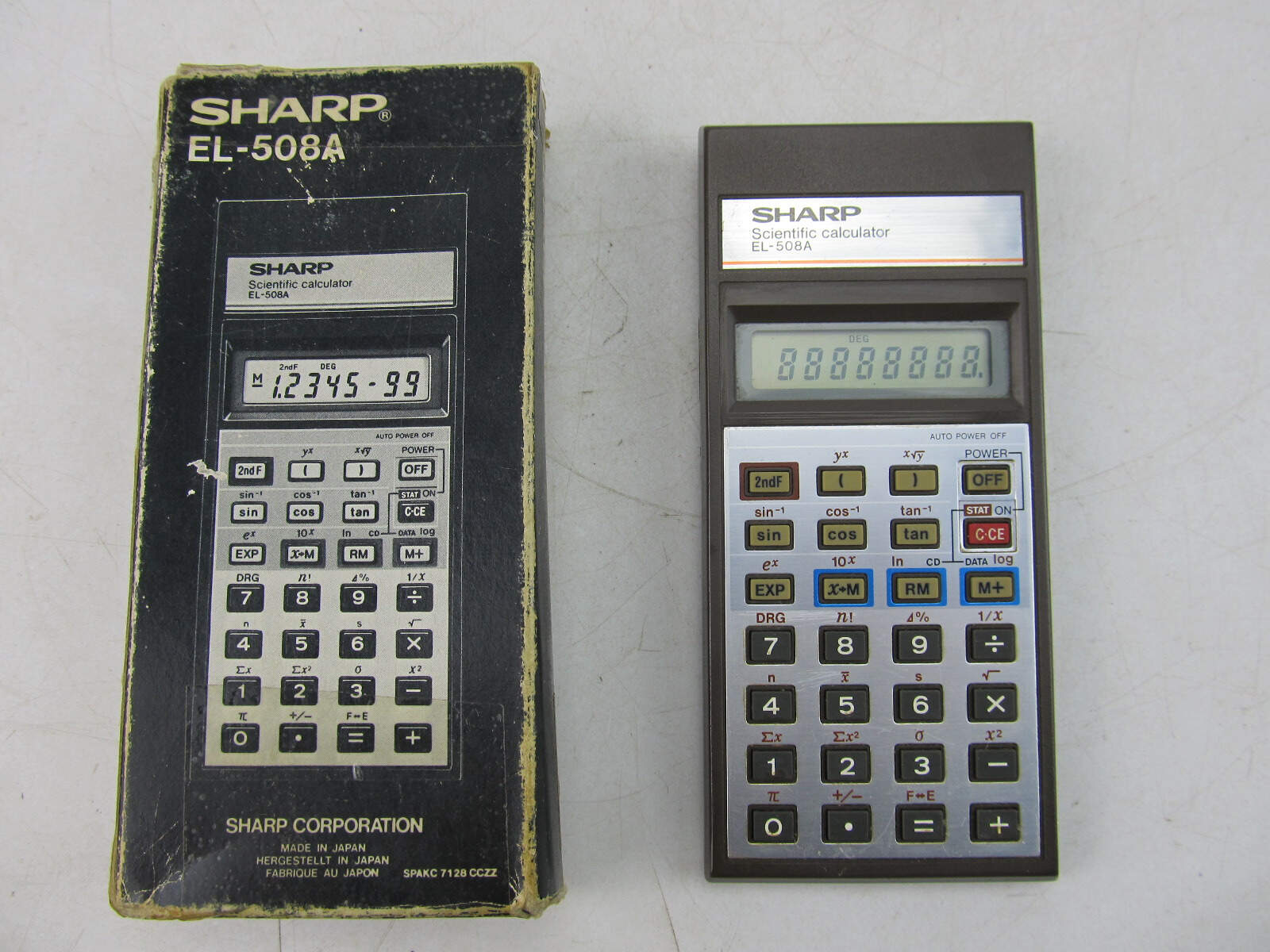 SHARP EL-508A - sbírková kalkulačka + krabička / JAPAN | Aukro